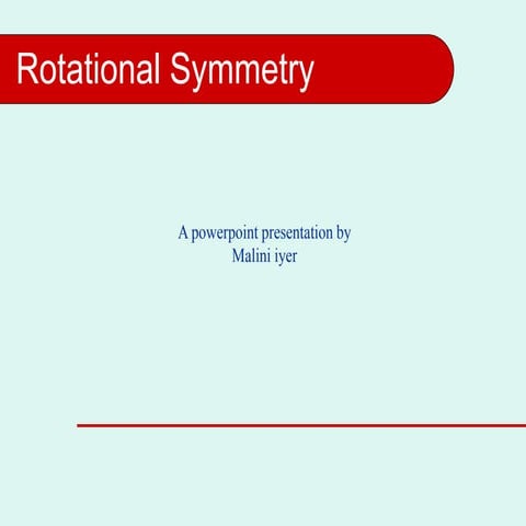 Rotational symmetry | PPT