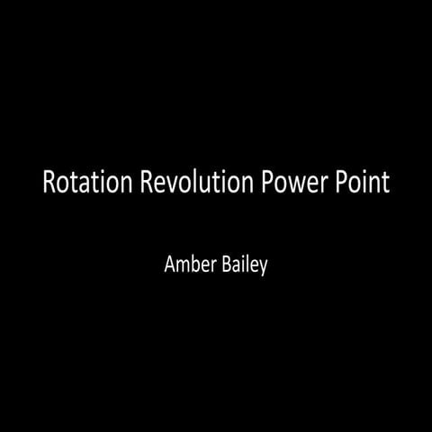 Rotation revolution power point amber | PPTX