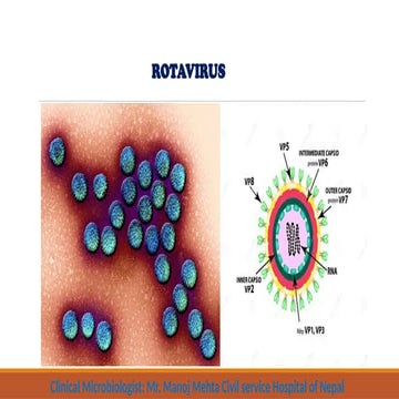 Rota virus.pptx Manoj Mahato Clinical micr | PPTX