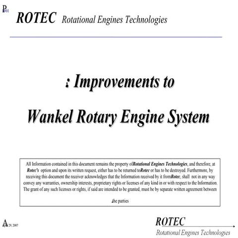 Rotec Engine Brief | PPT