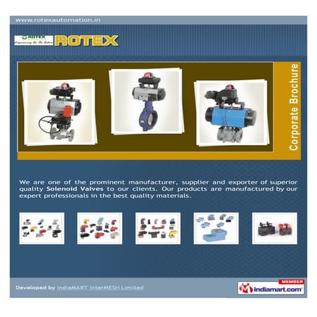 Rotex Automation Limited, Vadodra, 3 Port Solenoid Valve | PDF