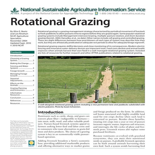 Rotational Grazing | PDF