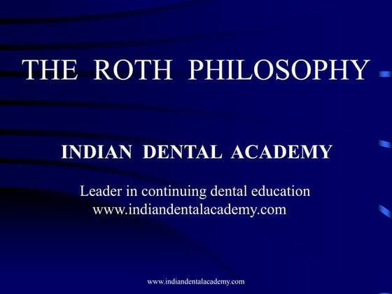 The differences betweem roth mbt and degewise brackets | PDF