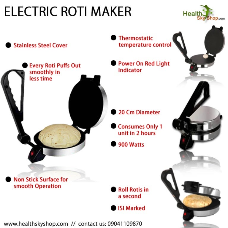 Various Benefits Of Electric Roti Maker