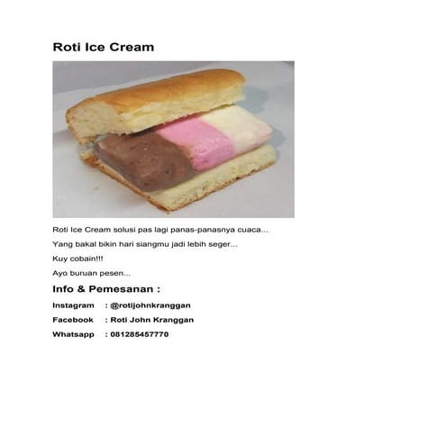 Roti ice cream | PDF