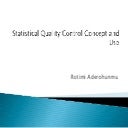 Statistical Quality Control Concept and Use | PPT