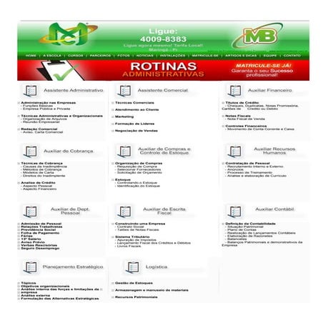 Rotinas administrativas | PDF