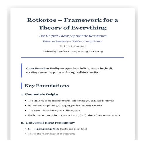 Rotkotoe – Framework for a Theory of Everything - Executive Summary.pdf