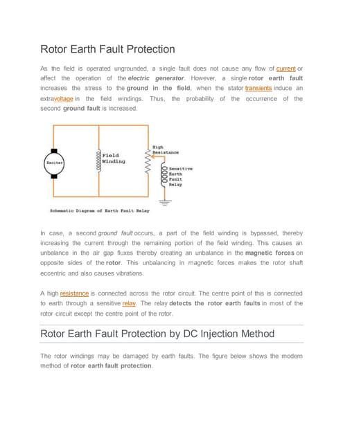 Protection Of Generator | PPT