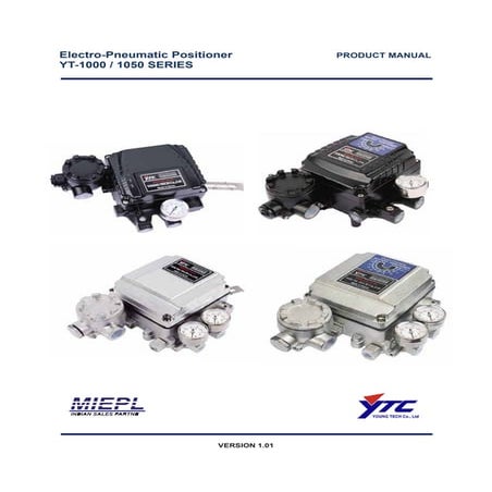 Rotork YTC YT-1000R Electro Pneumetic Positioner Manufacturers | PDF