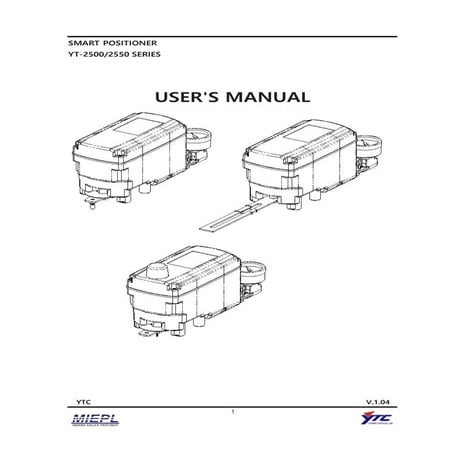 Rotork YTC YT-2501 Smart Positioner Manual | YTC INDIA | PPTX ...