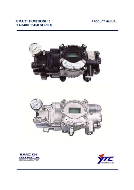 Rotork YTC YT-1000R Electro Pneumatic Positioner Product Manual | YTC ...