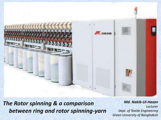 Ring spinning process presentation ( evan) | PPT