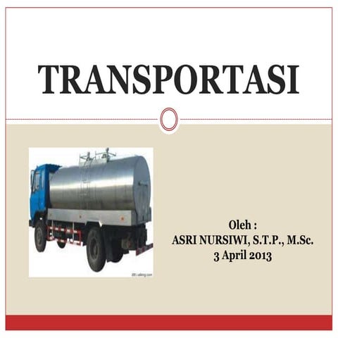 ITP UNS SEMESTER 2 Ro transportasi 1 | PPTX