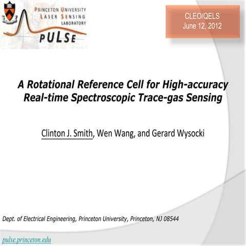 A rotational reference cell for high-accuracy real-time spectroscopic ...