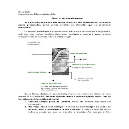 Rotulos alimentares | PDF