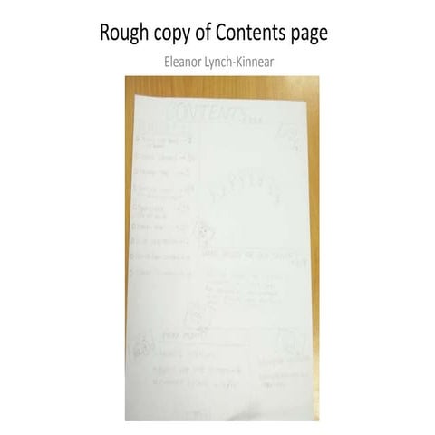 Rough copy of contents page | PPTX
