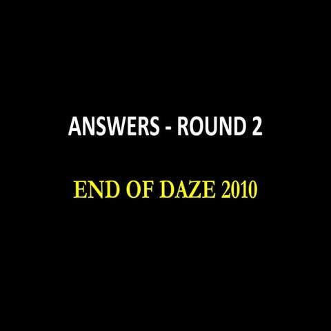 Round 2 Answers | PPT