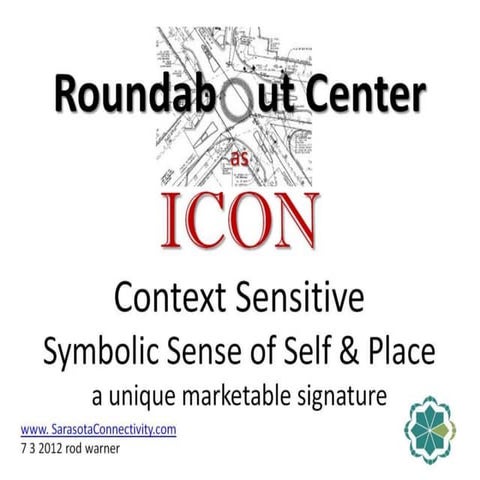 Roundabout centers as context sensitive icons | PPTX