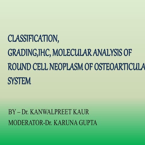 Histology of Small Round Blue Cell Tumor (SRBCT) | PDF