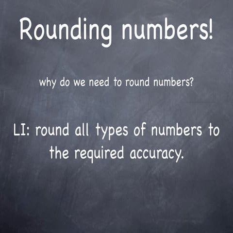 Rounding Numbers | KEY