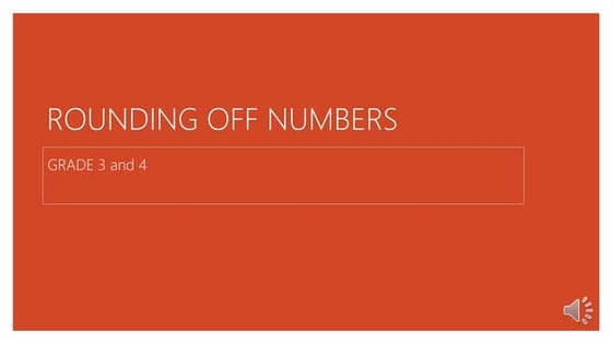 W2D3-4 Rounding off numbers Grade 3 Lesson | PPTX | Education