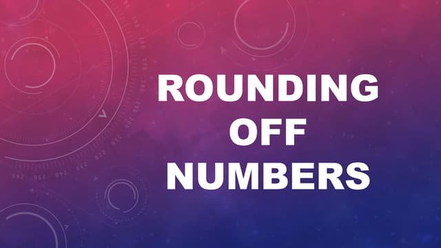 Rounding | PPT