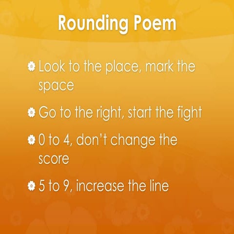 Rounding poem | PPTX
