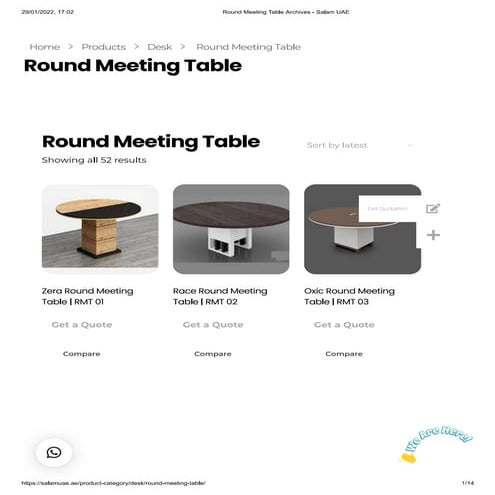 Round meeting table | PDF | Manufacturing Industry | Industries