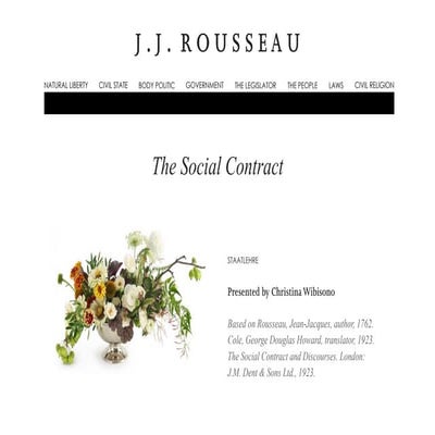 The Social Contract by J.J. Rousseau | PDF