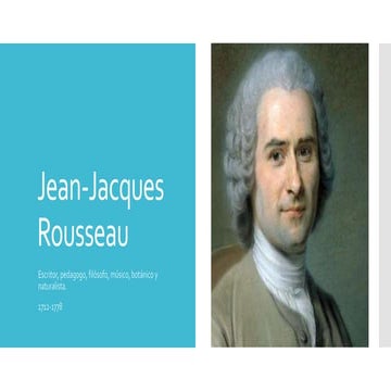 Rousseau - Guía de Esposición | PPTX