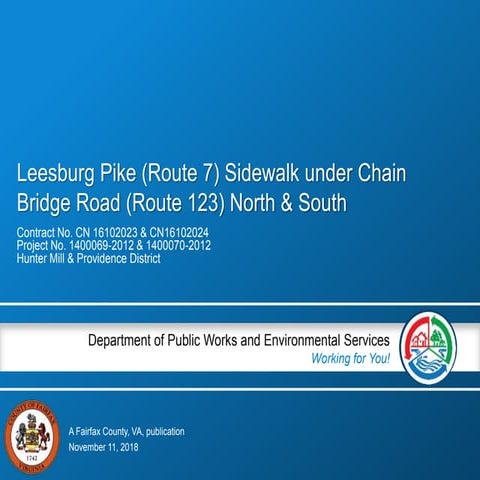 Route 7 Sidewalk under Route 123, North and South Side | PPT