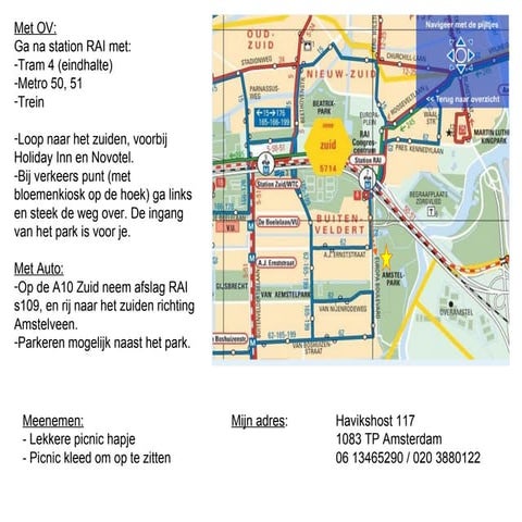 Route amstelpark | PPT