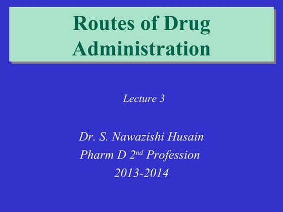 Pharmacokinetics-Part 1 | PPT