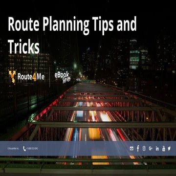 Route Planning Tips and Tricks | PDF
