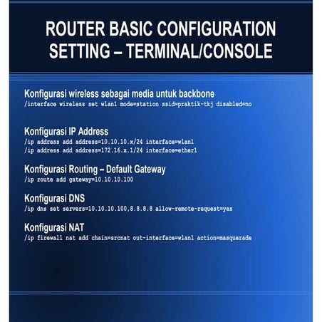 Router basic-conf-console [compatibility mode] | PDF