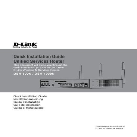 Router D-Link DSR 500 | PDF