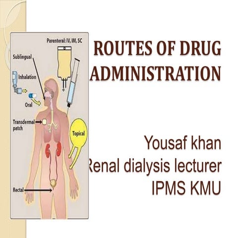 Routes of drug administration | PPTX