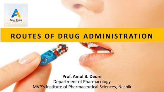 Route of drug administration | PPT