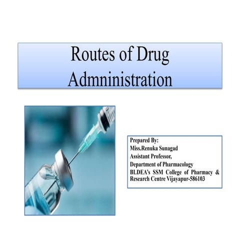 Routes of Drug Administrations PPT..pptx
