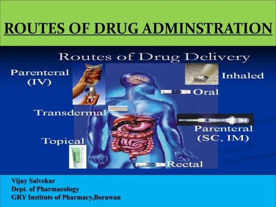 Routes of drug administration | PPT