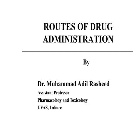 Handling And Routes Of Drug Administration Of Experimental Animals Used ...