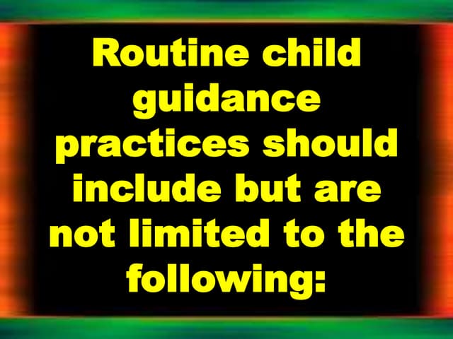 Chapter 5 Positive Guidance & Discipline Strategies: Direct Guidance | PPT