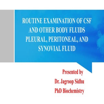 Routine examination body fluids.....pptx