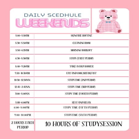routine for weekends.pdflawlsssssssssssss | PDF