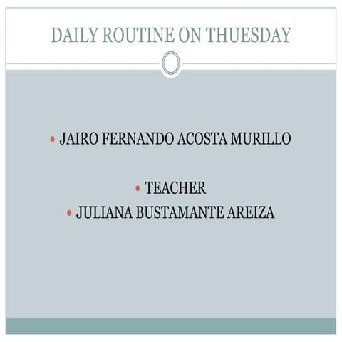 My daily routine | PPTX
