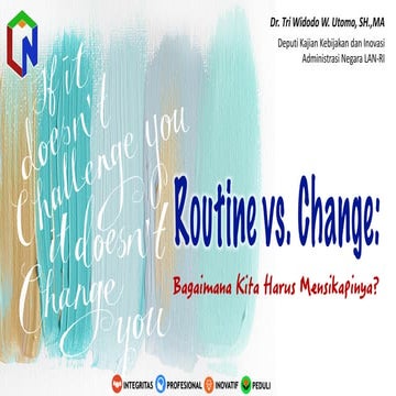 Routine vs Change | PDF