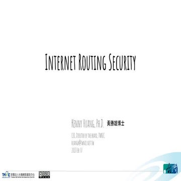Internet Routing Security | PPT