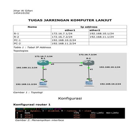 Konfigurasi router static | ODT