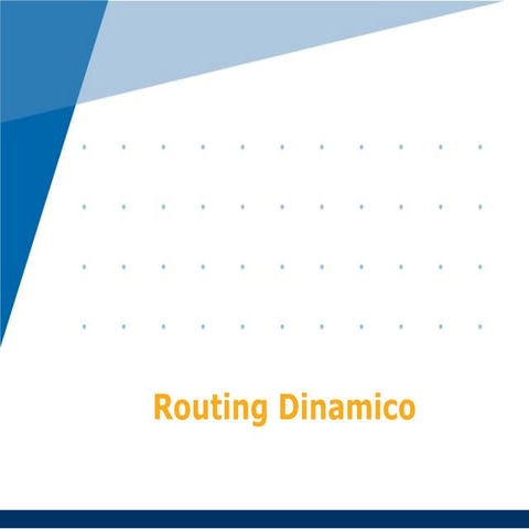 Routing dinamico | ODP | Computer Networking | Computing